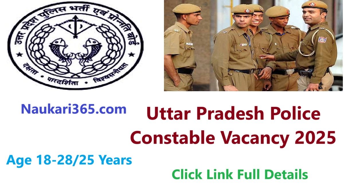 Latest UP Police Constable Vacancy 2025 Notification, Eligibility ...
